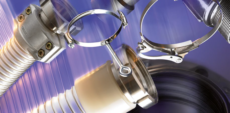 Hadicové spony a spojky, příruby a upínací pouzdra - info@dspeng.cz